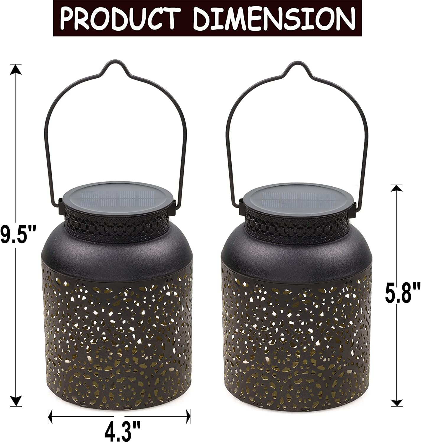 Solar Lantern Outdoor Hanging Solar Lights – LEDHOME – smart home LED ...